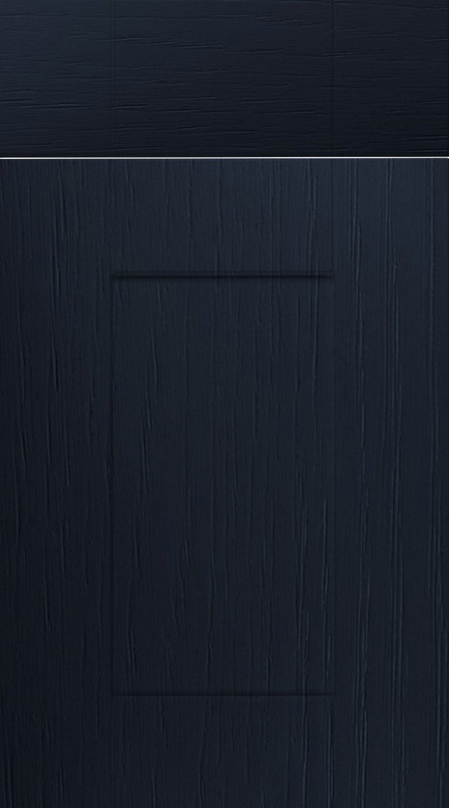 Gresham Navy Blue Ash Kitchen Doors | Made to Measure | 50% Off