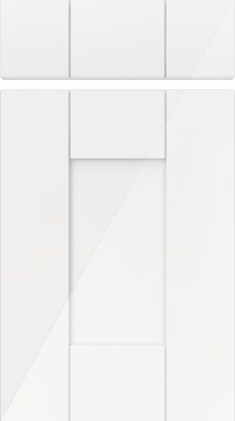 Buckingham High Gloss White Kitchen Doors | Made to Measure | 50% Off
